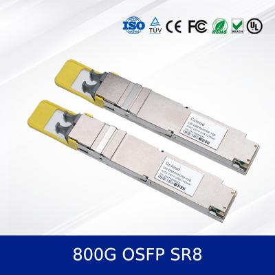 中国 800G OSFP SR8 オプティカルトランシーバーモジュール 高速,低電力,MSA対応 販売のため