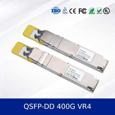 中国 400G QSFP-DD VR4 オプティカルトランシーバーモジュール 50m Reach, PAM4, CMIS 5.0 販売のため