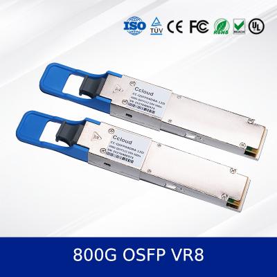 中国 800G OSFP VR8 光トランシーバモジュール 高速、低電力、CMIS準拠 販売のため