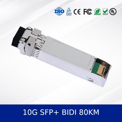中国 光トランシーバーモジュール Premium 10g SFP+ Bidi 80km データセンター用光ファイバーモジュール。 販売のため
