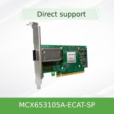 Cina Scheda di rete Nvidia MCX653105A-Ecat-Sp Connectx6 Single-Port Osfp56 EDR 100GB/S Vpi Infiniband in vendita