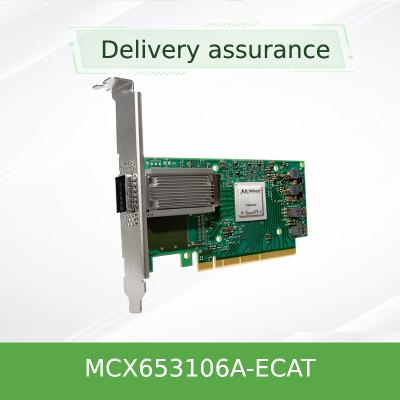 100 g HDR Infiniband Mellanox 100 gb Nic Network Interface QSFP56 MCX653106A-ECAT