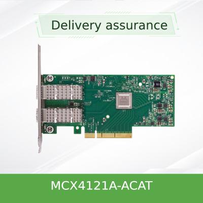 China MCX4121A-ACAT Dual Ethernet Card Mellanox Network card Adapter ConnectX-4 Lx EN 25GbE SFP28 for sale