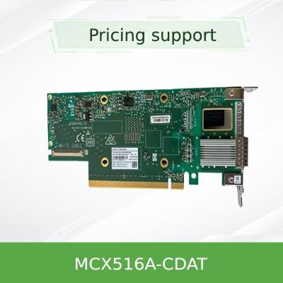China Dual Port QSFP28 Mellanox 100gbe Network Card Datasheet Adapter MCX516A-CDAT PCIe 4.0 X16 Tall Bracket for sale