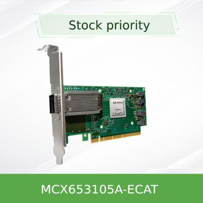 China Stock MCX653105A-ECAT Mellanox network card Nic Card ConnectX-6 100GbE Single Port for sale