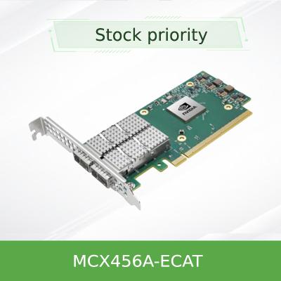중국 새로운 정품 Nvidia MCX456A-Ecat Connectx-4 인피니밴드/이더넷 어댑터 카드 판매용