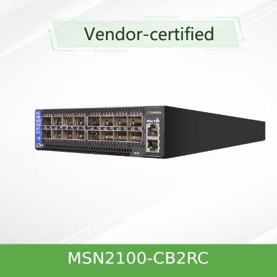 Cina Switch Ethernet Open 1U 100gbe basato su EDR Nvidia Mellanox Spectrum con Cumulus Linux MSN2100-CB2RC 16 porte QSFP28 in vendita