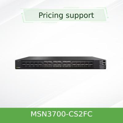 Interruptor de red de las fuentes de alimentación Mellanox de la CA de Linux 2 del cúmulo MSN3700 - puertos QSFP28 de CS2FC 100GbE 1U 32