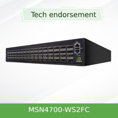 Interruptor de red abierto de Mellanox de Ethernet Spectrum-3 400GbE 1U MSN4700-WS2FC