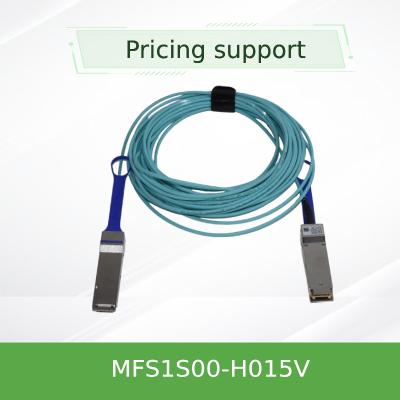 China Mellanox AOC DAC cable 200G 15m QSFP56 Aoc Fiber Cable MFS1S00-H015V Active Optical Cable for sale