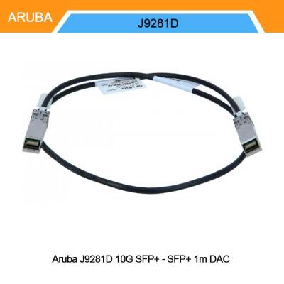 China Hpe Aruba Networking 10g SFP+ to SFP+ 1m Direct Attach Copper Cable (J9281D) for sale