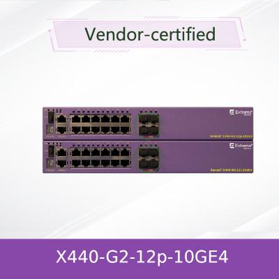 China Scalable PoE+ Extreme Network AVB Switch 16531 X440-G2-12p-10GE4 for sale