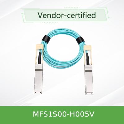 Cina NVIDIA MFS1S00-H005V 200Gb/s QSFP56 Active Optical Cable - 5m AOC per HDR InfiniBand e 200GbE in vendita