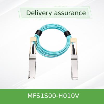 Cina NVIDIA MFS1S00-H010V 200Gb/s QSFP56 Active Optical Cable - 10m AOC per HDR InfiniBand e 200GbE Data Center in vendita