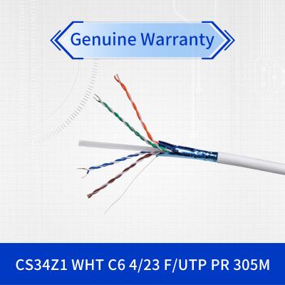 China CommScope NETCONNECT CS34Z1 Category 6 F/UTP Cable with 23 AWG Solid Bare Copper and 305-meter Reel for IEEE 802.3bt PoE for sale