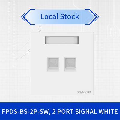 China British Standard Dual Port Faceplate with Flush Mounting for Structured Cabling for sale