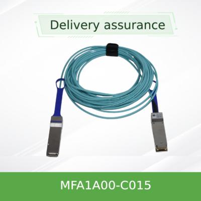 China NVIDIA MFA1A00-C015 100Gb/s QSFP28 Active Optical Cable 15m LSZH AOC for Ethernet for sale