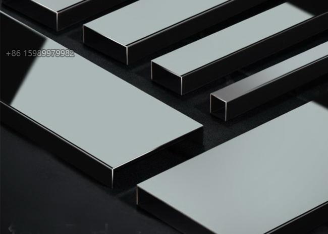 mirror black stainless steel u profile
