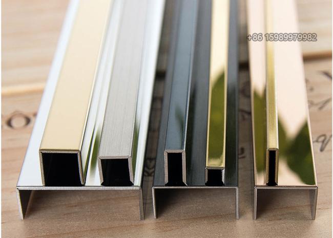 stainless steel u channel trims 10x10x10