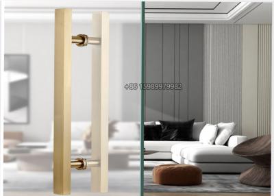 Cina Acciaio inossidabile spazzolato Front Door Handles SUS201 27.5in con i tubi quadrati in vendita