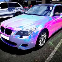China Jingzhi 1.52x18m Self Adhesive Chrome Metallic Car Wrap Vinyl Film 160micron for sale