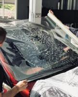 China MSHON PET Windshield Protection Film 1.22x30m UV Proof Anti Scratch Clear for sale