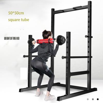 China Multi-function Training Stand Weightlifting Fitness Barbell Rack Pull-up Weight Squat Stand Power Lifting Rack for sale