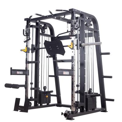 China High Quality  Home Cable Coressover Smith Machine Gym Equipment Squat Rack Pull up Station Multi-functional Trainer for sale