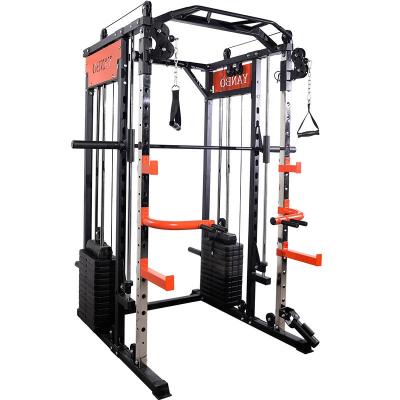 China Hot Selling Weight Loss Gym Fitness Equipment Multi Function Crosser Trainer Power Cage Squat Rack J009S for sale