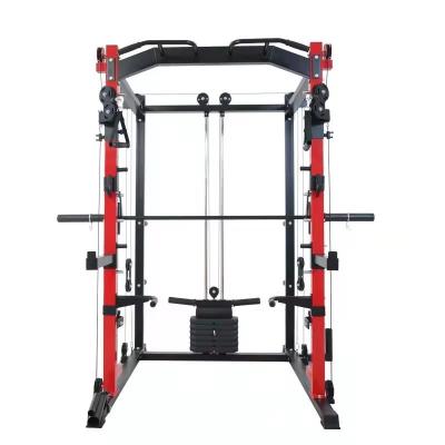 China Multi-function Training Rack Fitness Gym Equipment Full Standing T Bar Machine Multi Squat Power Rack for sale