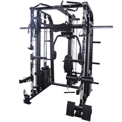 China Smith Machine Fitness Squat Rack Cable Crossover Gym Exercise Equipment Squat Rack for sale
