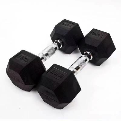 China Hot Selling Home Fitness Hexagon Hex Solid Neoprene Dumbbell Hand Weights for Workout Training for sale