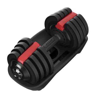 China Explosive Models Gym Equipment Dumbbells Adjustable Dumbbell Sets 18KG 40LB Rubber Portable Adjustable Dumbbell for sale