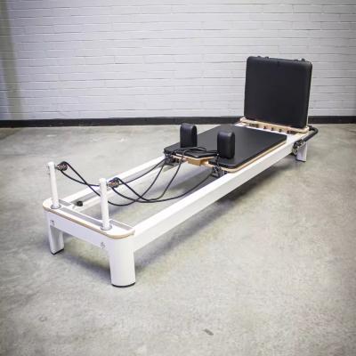 China Aluminium Alloy Pilates Reformer Fitness Black Reformer Pilates Machine Aluminum Reformer for sale