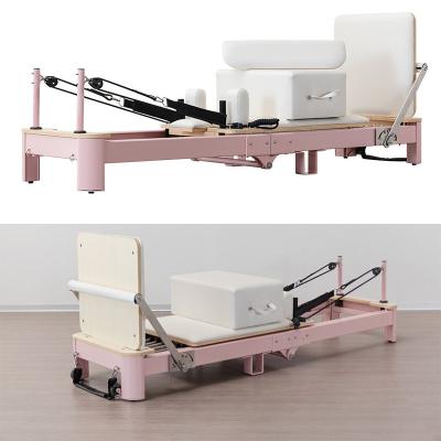 China Hot Selling Aluminum Alloy Foldable Reformer Pilates Bed for Yoga Studio for sale