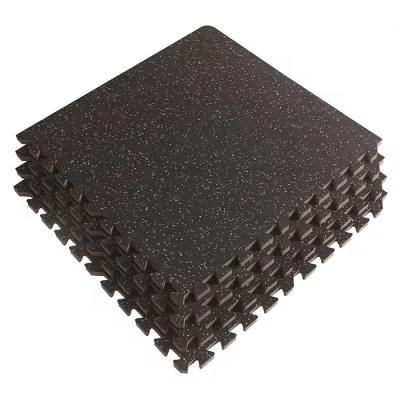 China Anika Elastic Weight Lifting Gym Rubber Flooring Tiles Gym Rubber Floor Mat With EPDM Granules for sale
