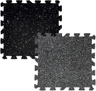 China 485*485*15mm Indoor Rubber Flooring Mat Gym Interlocking Rubber Tiles for Gym for sale
