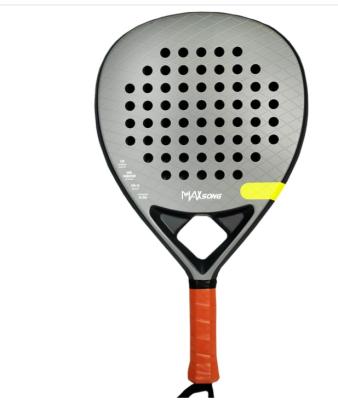 China 2024 Factory Customized Design Your Own Tennis Racket Paddle Hot Sale 18K Carbon Fibre Padel Rackets with Soft EVA for sale