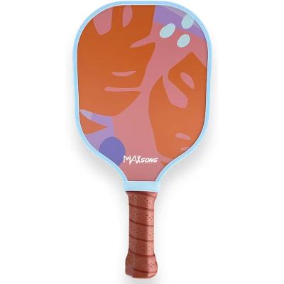 China USAPA Fiberglass Pickleball Paddles with High Grit Spin Elongated Handle Polypropylene Honeycomb Core for sale