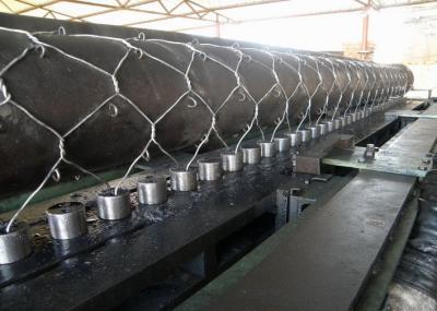 Cina Scatola esagonale Galfan galvanizzato macchina del gabbione o rete metallica rivestita del PVC 80×100mm in vendita
