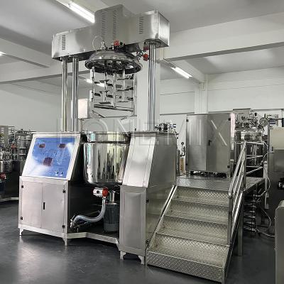 Cina Equipaggiamento di emulsione a doppio sollevamento omogenizzatore a vuoto automatico emulsionatore in vendita