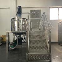 China Small Liquid Soap Making Machine 300L Shampoo Mixer Machine With Agitator for sale