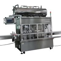 China Four Head Cream Filling Machine Tracking Servo Piston Capping Machine for sale
