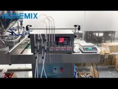 Liquid Bottle Filling Machine Semi Auto Magnetic Pump Filler four head