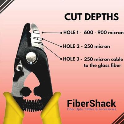 China Precise Fibre Optic Stripper 125Micron To 900Micron Fiber Optic Stripping Tool for sale