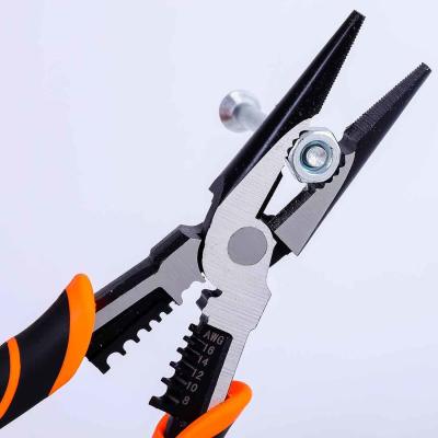 China 220mm Multi Function Extra Long Pliers Pliers Long Nose Insulated 60CrV for sale