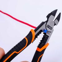 China HRC62 8 Inch High Leverage Wire Side Cutters Side Cutters Electrical for sale