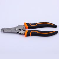 China 175mm Multi-Function Wire Stripper Cutter Crimper Pliers 4Cr13 for sale