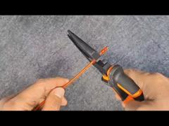 7 In 170.5g Long Nose Pliers Heavy Duty Battery Cable Crimping Tool