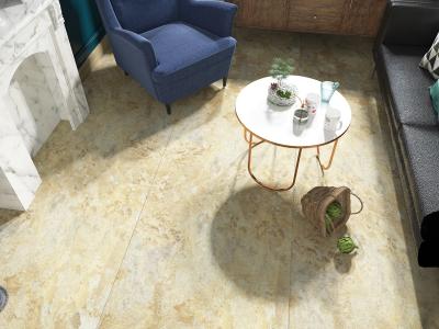 China White Square Bathroom Floor Tiles 18 Quot X18 Quot 1.5mm 0.07mm Wearlayer for sale